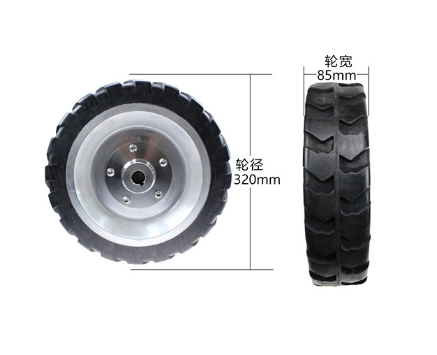 13 inch heavy-duty AGV electric forklift drive wheel keyway wheel hub ...